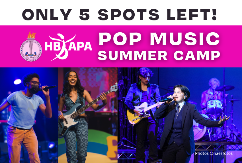ONLY 5 SPOTS LEFT APA POP MUSIC CAMP - HBAPA